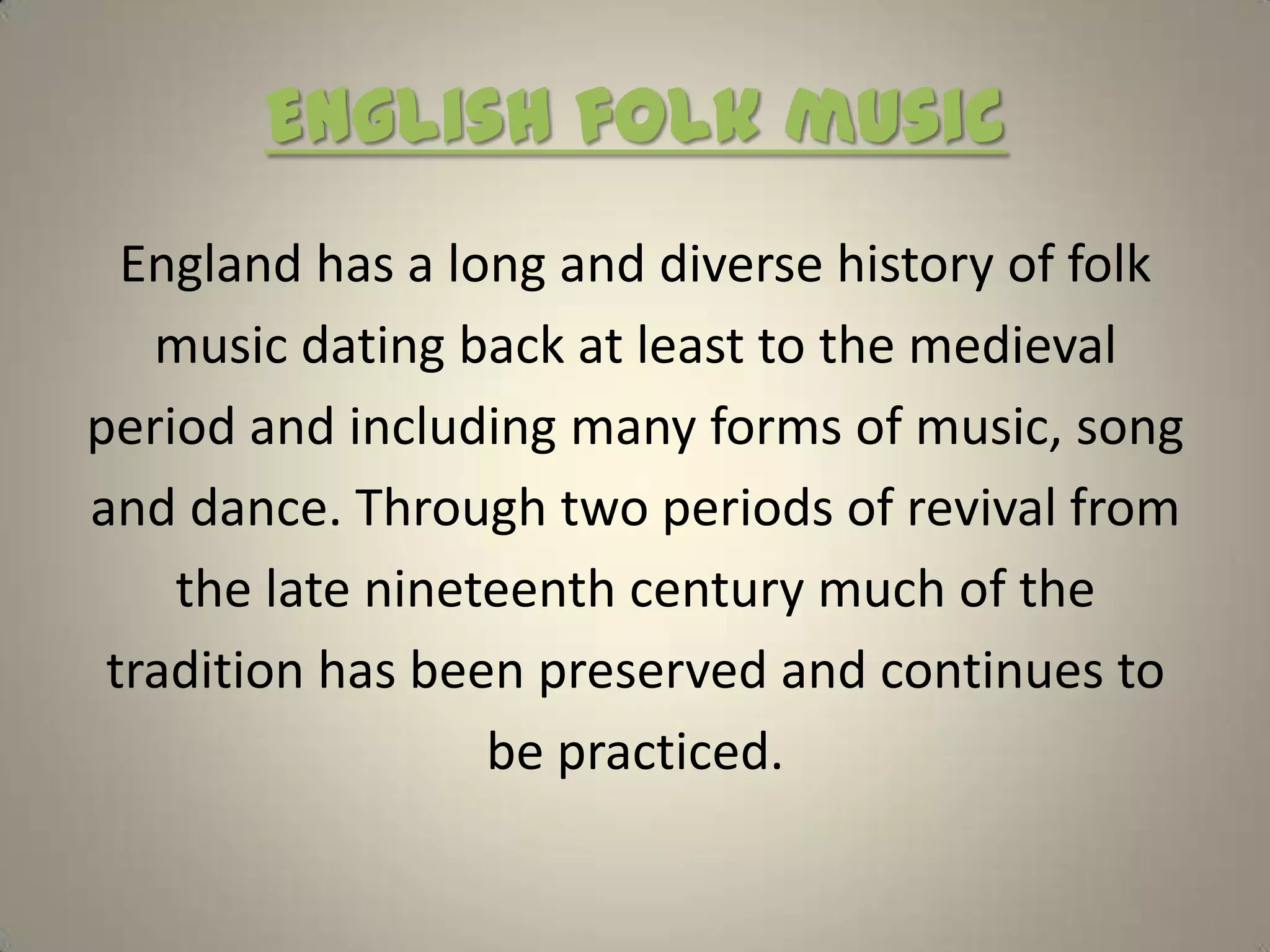 Evolution of music in the UK | PPTX