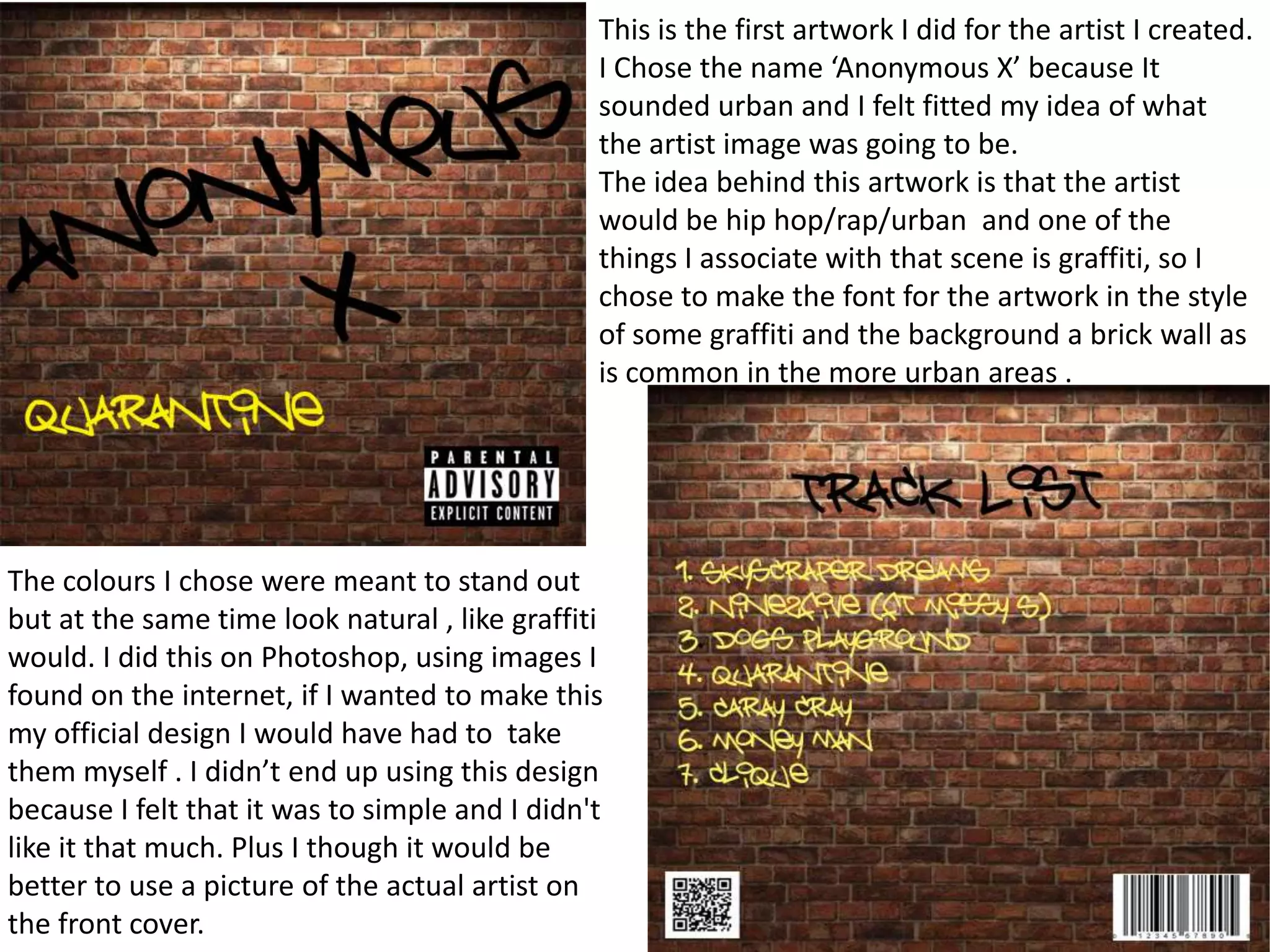 Evolution of my digipak | PPT