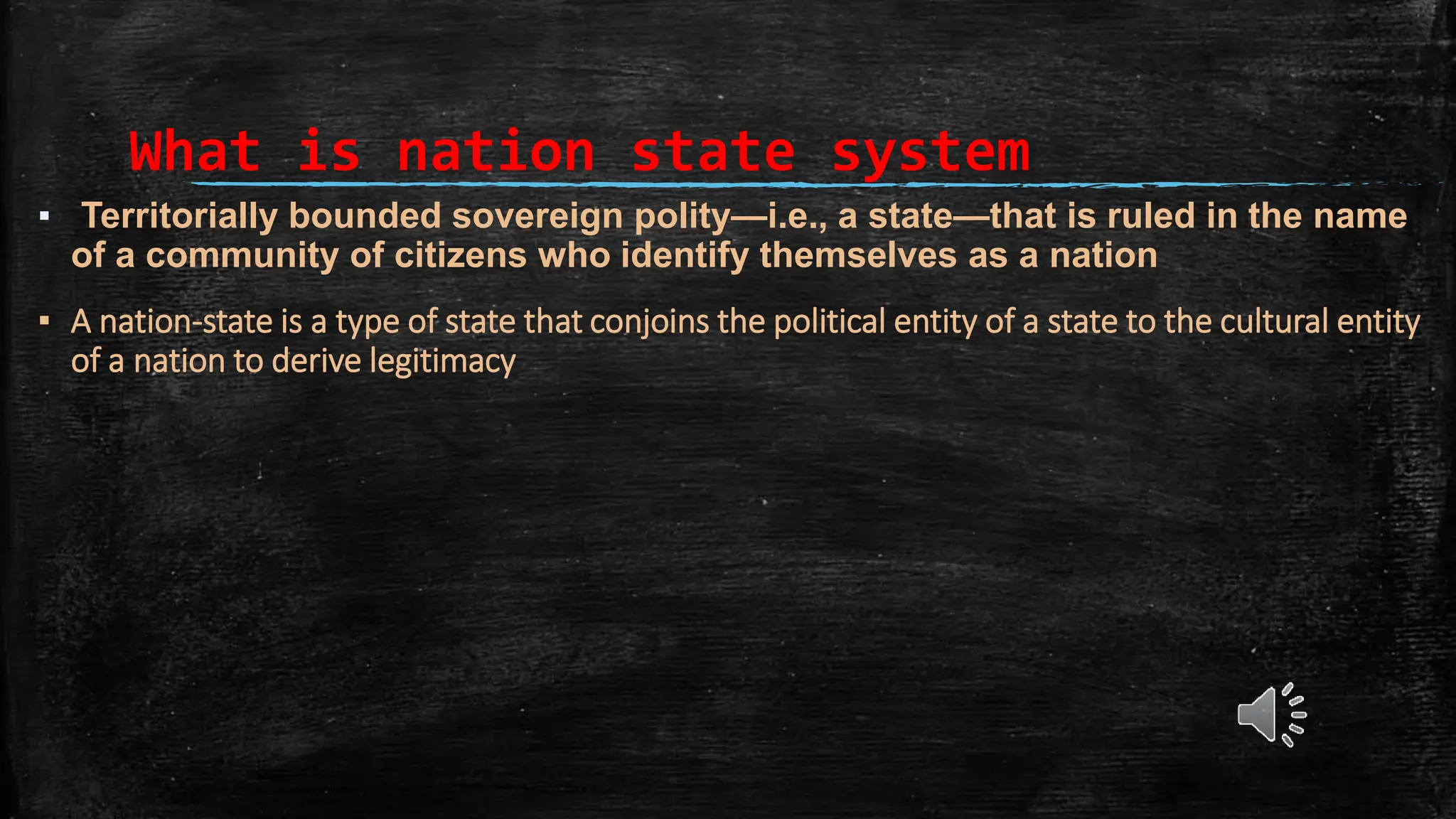 Evolution of nation sate system in iterantional raltions | PPT