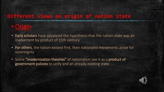 Evolution of nation sate system in iterantional raltions | PPT