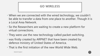 Evolution of network - computer networks | PPTX