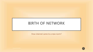 Evolution of network - computer networks | PPTX