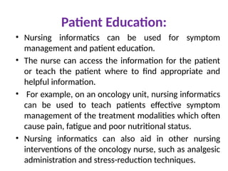 Evolution and Significance of Nursing Informatics in Healthcare | PPTX
