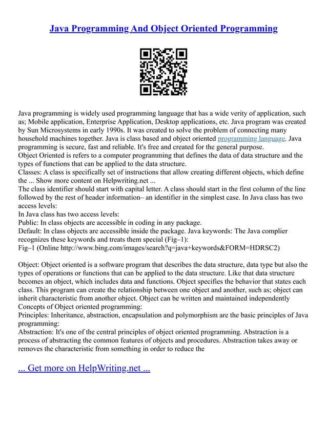 Evolution Of Object Oriented Technology Pdf