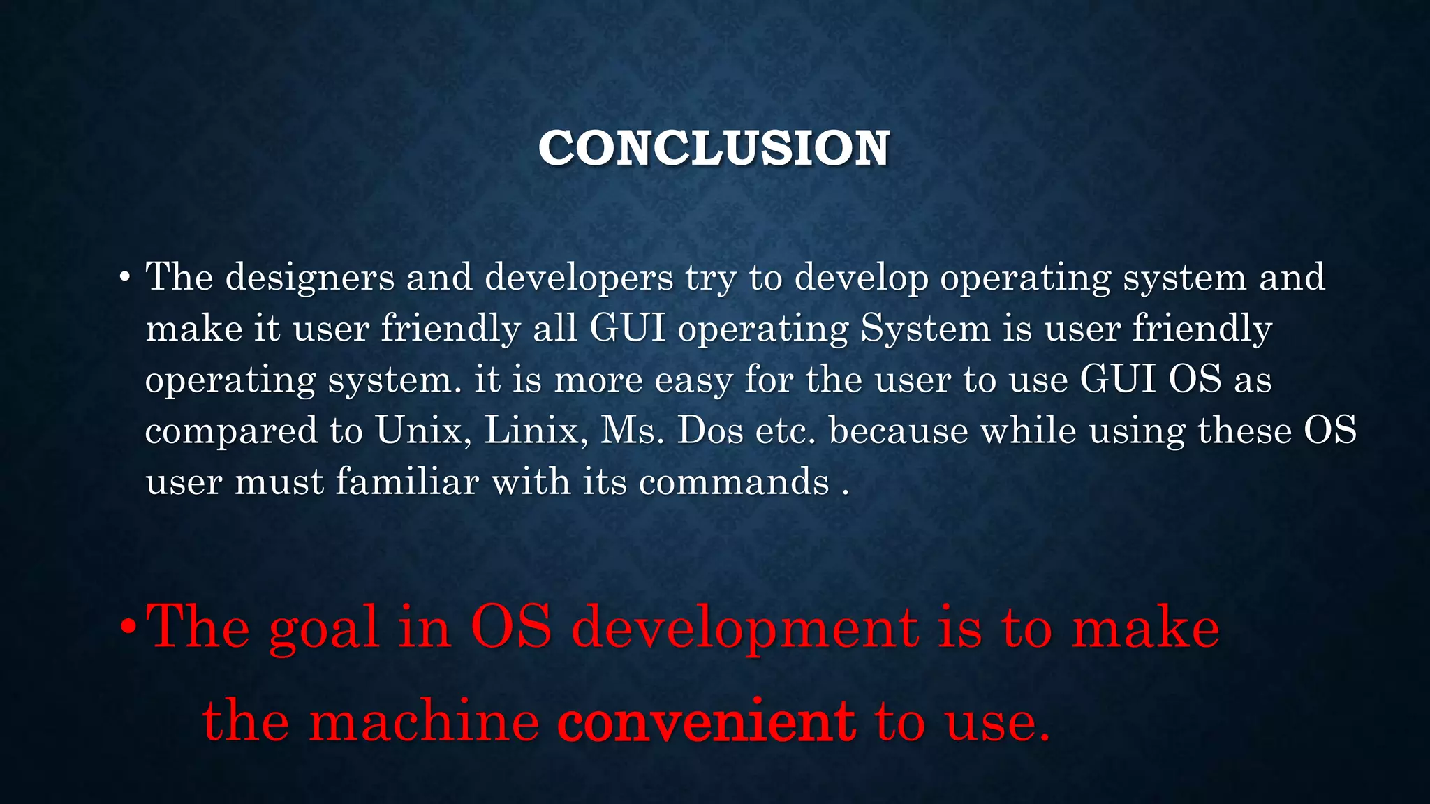 Evolution of operating system | PPTX