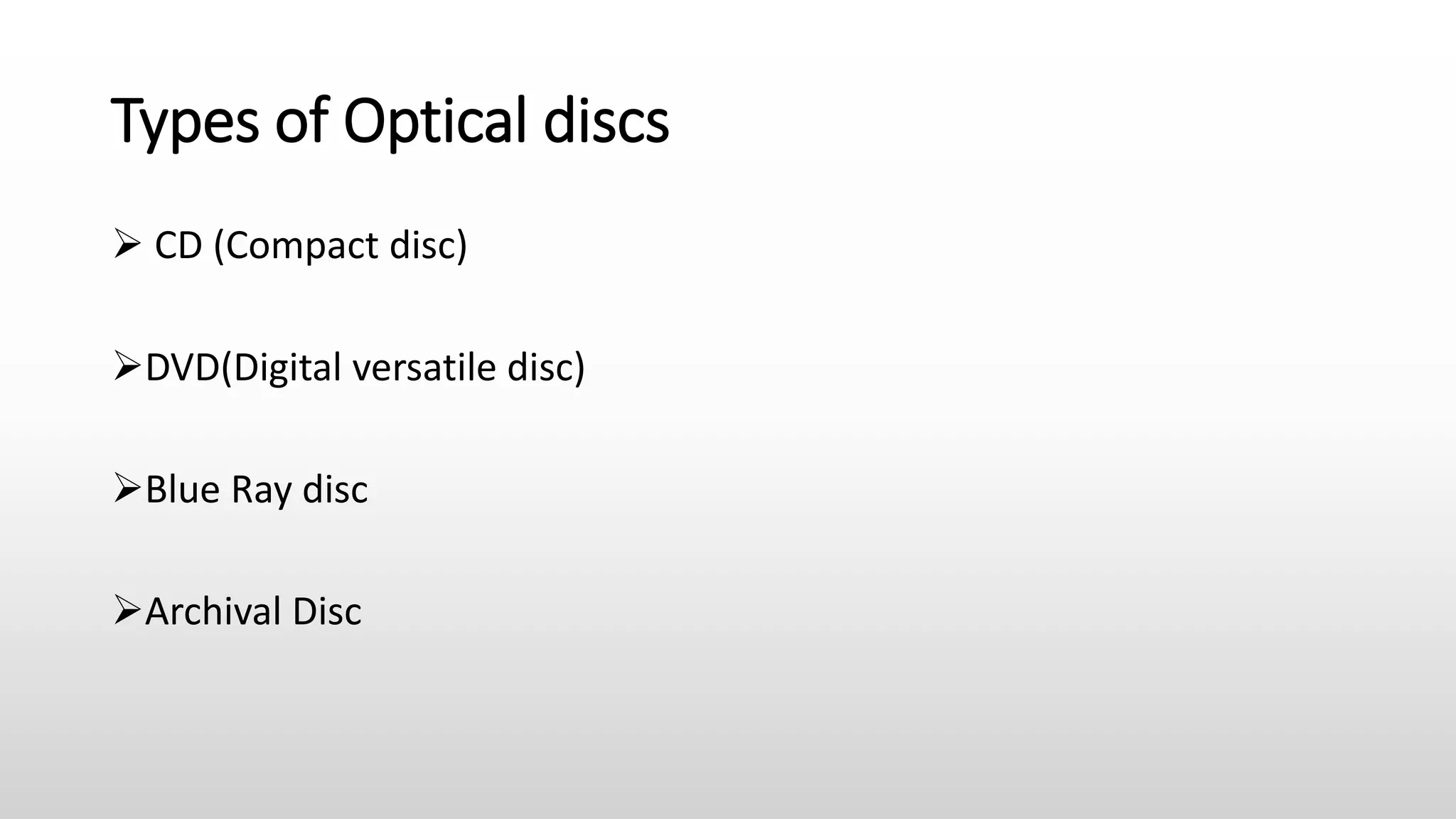 Evolution of optical discs | PPTX
