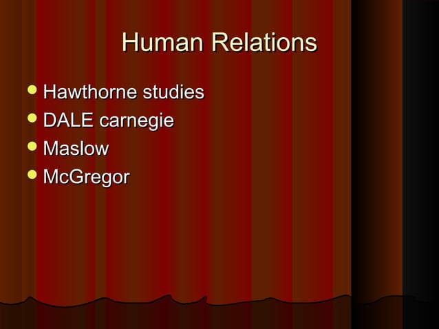 Evolution of organisation behaviour | PPT | Business Administration ...