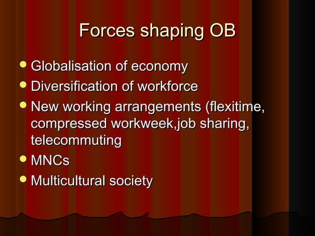 Evolution of organisation behaviour | PPT | Business Administration ...