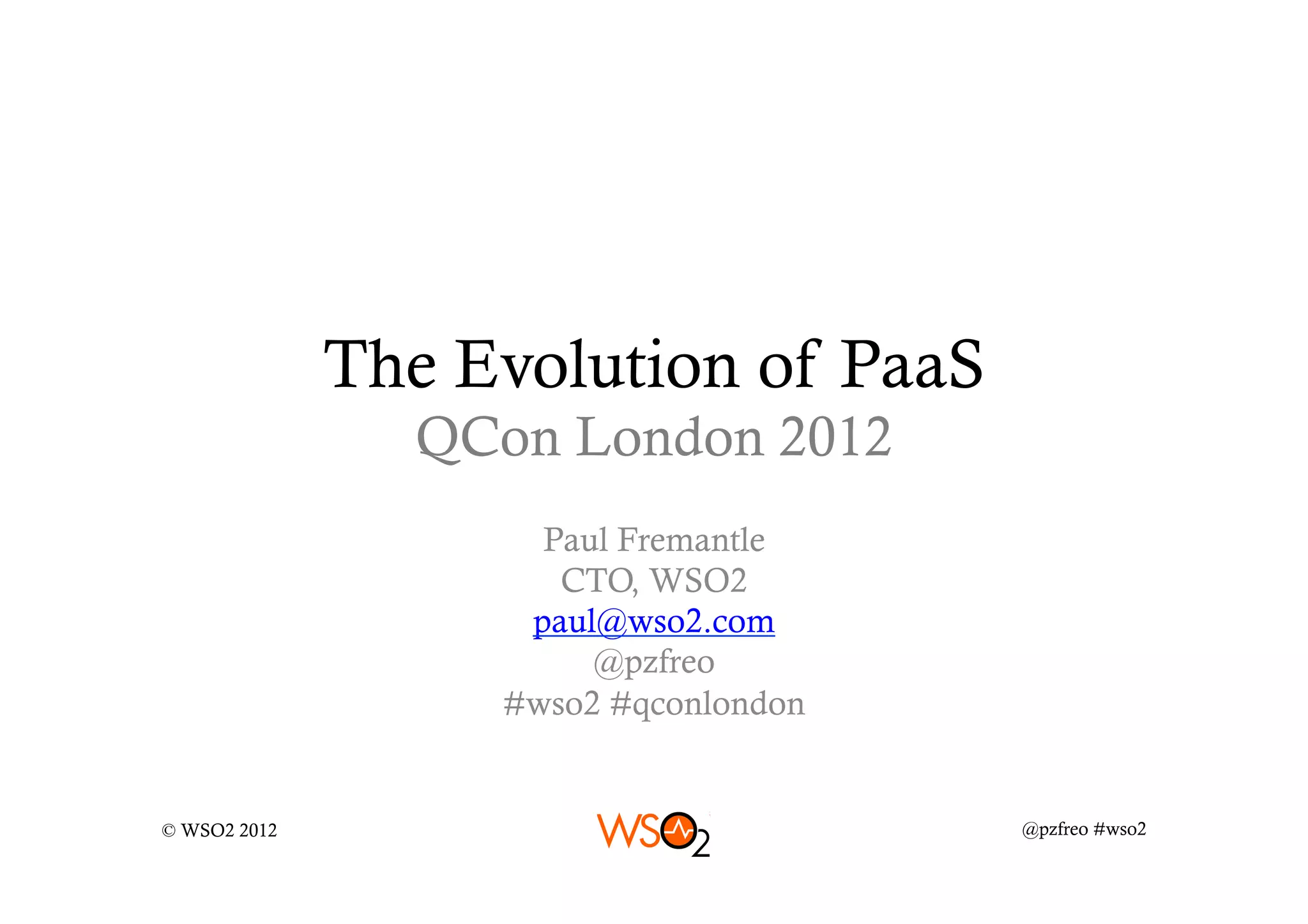Evolution of PaaS | PDF