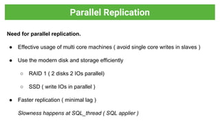 Evolution of MySQL Parallel Replication | PPT