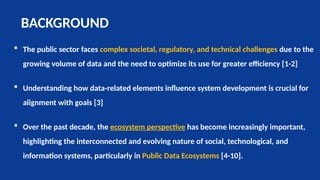 From the evolution of public data ecosystems to the evolving horizons ...