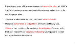 evolution of preadjusted edgewise bracket | PPTX