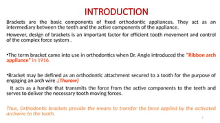evolution of preadjusted edgewise bracket | PPTX