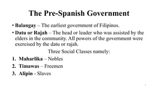 EVOLUTION OF PHILIPPINE POLITICS AND GOVERNANCE.pptx