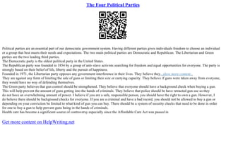 Evolution Of Political Parties | PPT