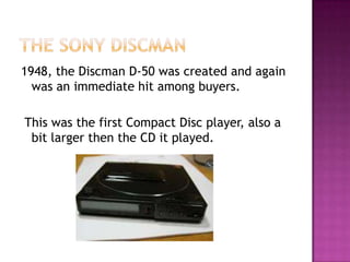 Evolution of portable audio | PPTX | Consumer Electronics | Technology ...