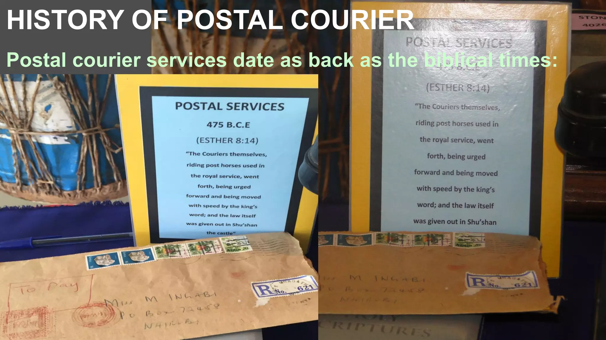 Evolution of postal courier | PDF