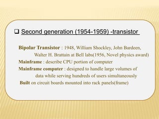 Evolution of processors | PPTX