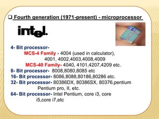 Evolution of processors | PPTX