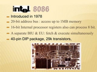 Evolution of processors | PPTX