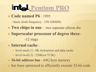Evolution of processors | PPTX