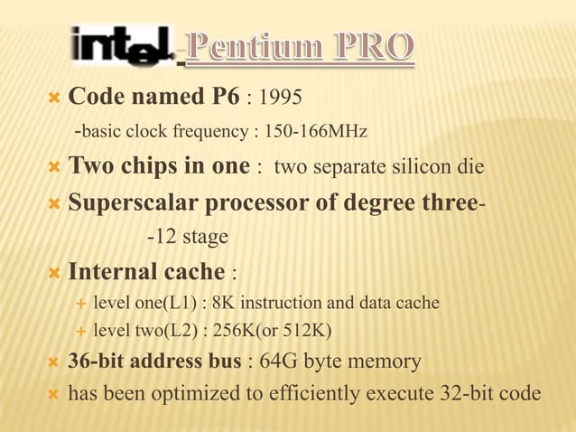 Evolution of processors | PPTX