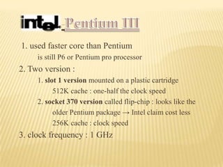 Evolution of processors | PPTX