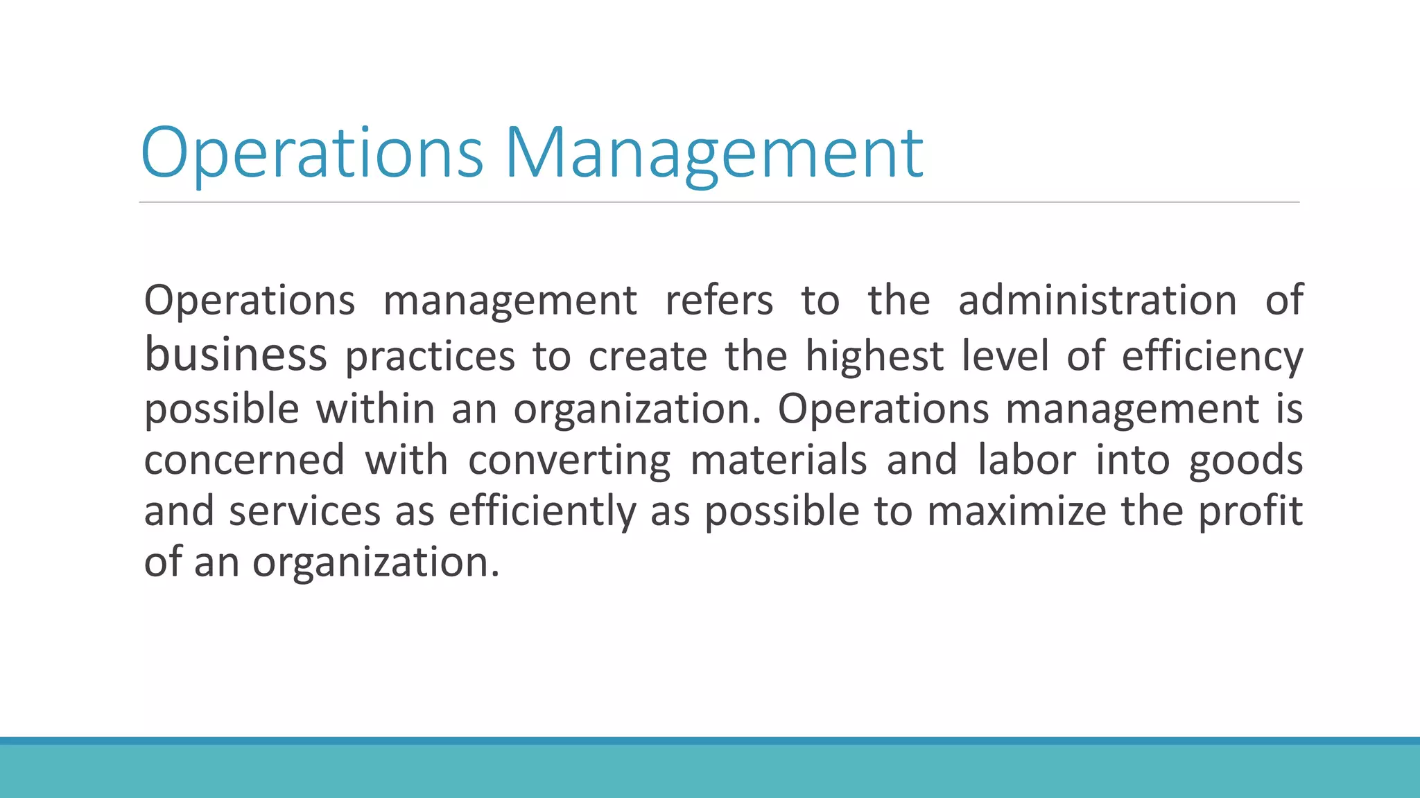 Evolution of production and operations management | PPTX