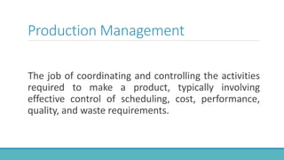 Evolution of production and operations management | PPTX