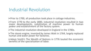 Evolution of production and operations management | PPTX