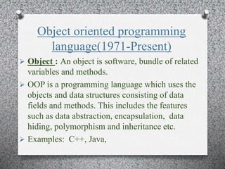 Evolution of programinglang | PPT