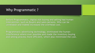 Evolution of programmatic | PPTX | Computer Networking | Computing