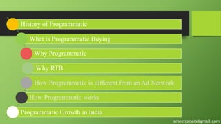 Evolution of programmatic | PPTX | Computer Networking | Computing