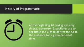 Evolution of programmatic | PPTX | Computer Networking | Computing