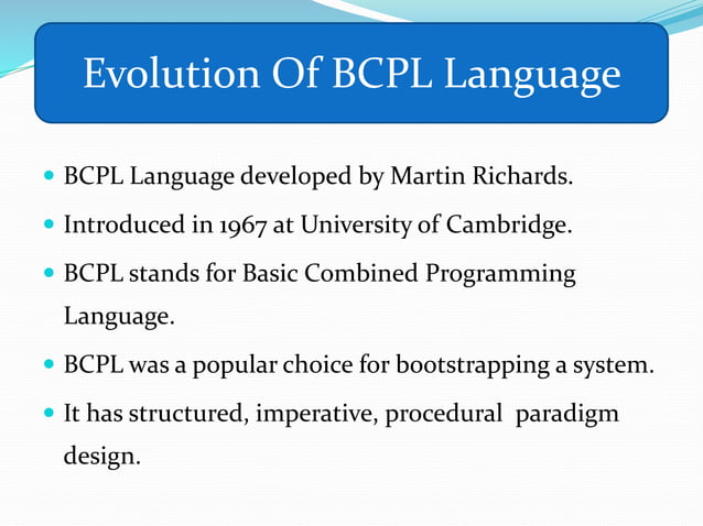 Evolution of programming languages | PPTX