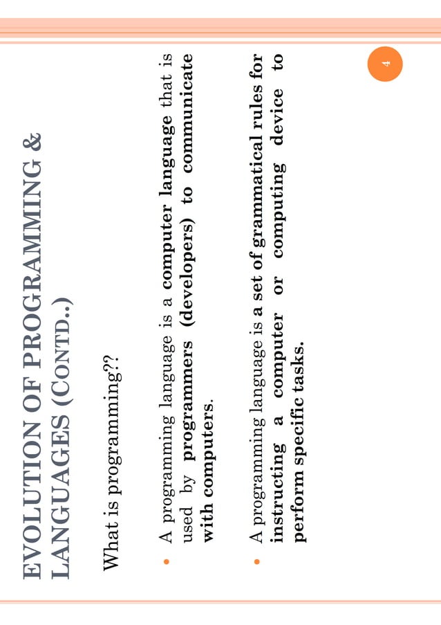 Evolution Of Programming Languages And Programming Stepspdf 8174