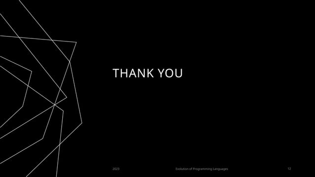 Discovering beautiful history of programming languages | PPTX