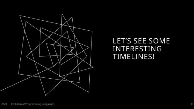 Discovering beautiful history of programming languages | PPTX