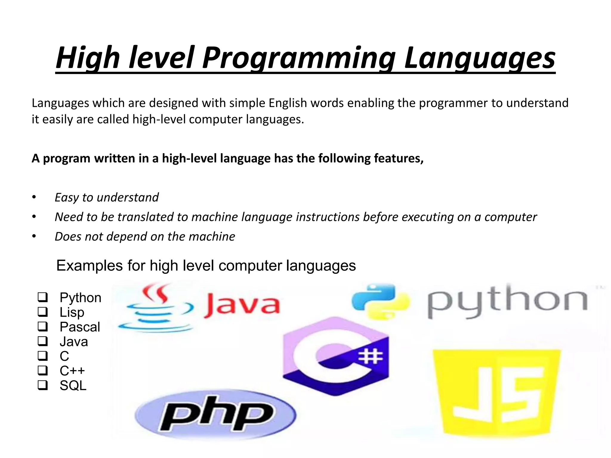 Evolution of programming languages-migara presentation.pptx