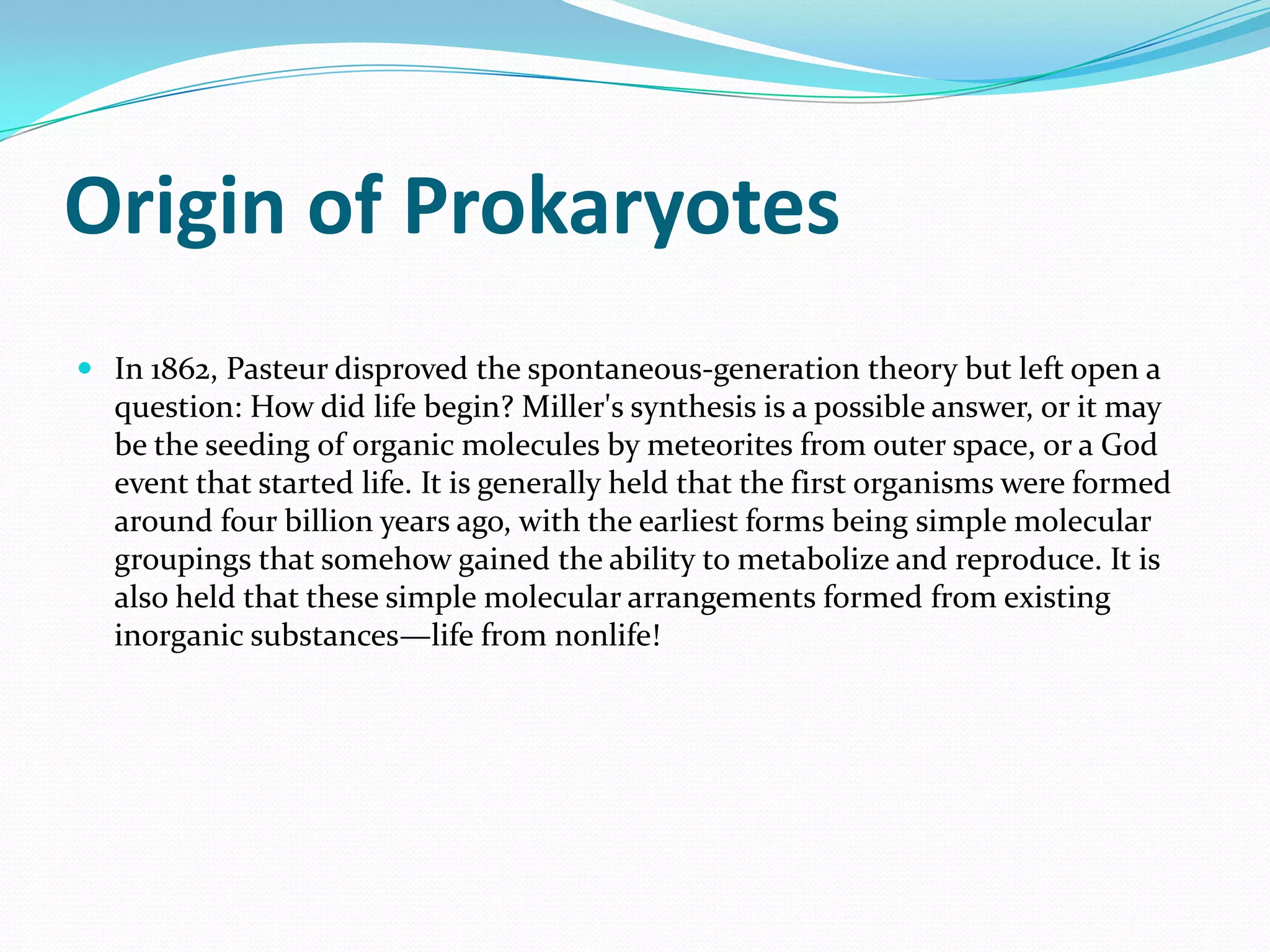 Evolution of prokaryotic and eukaryotic cells | PPTX