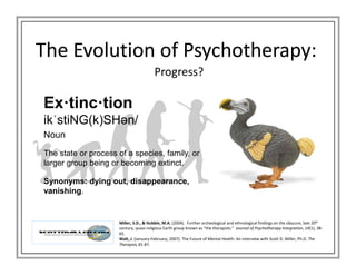 Evolution of Psychotherapy: An Oxymoron | PDF