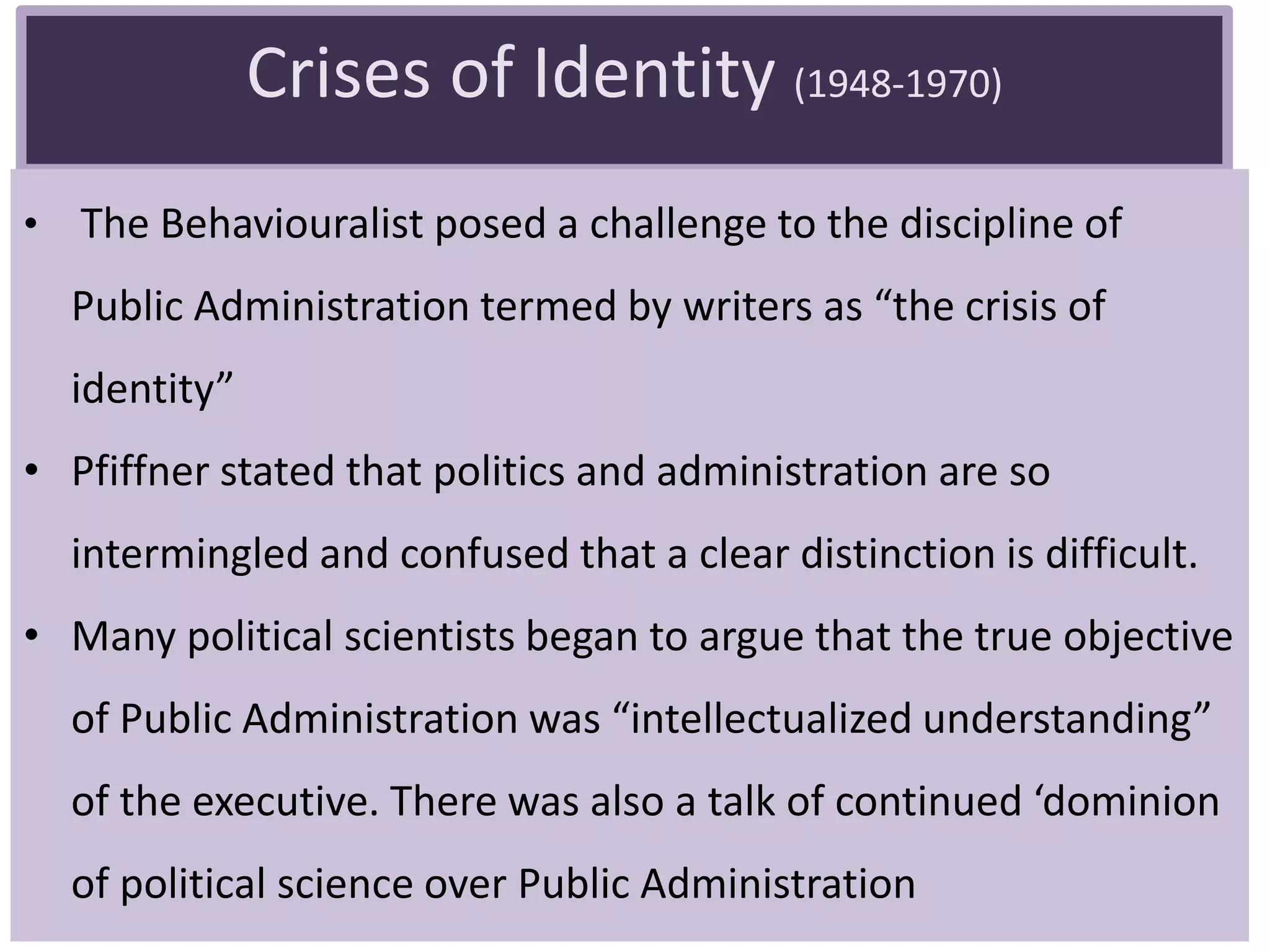 Evolution of Public Administration | PPTX