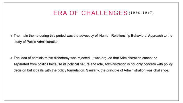 Evolution of Public Administration | PPTX