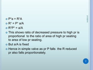 Evolution of reducing valves | PPTX