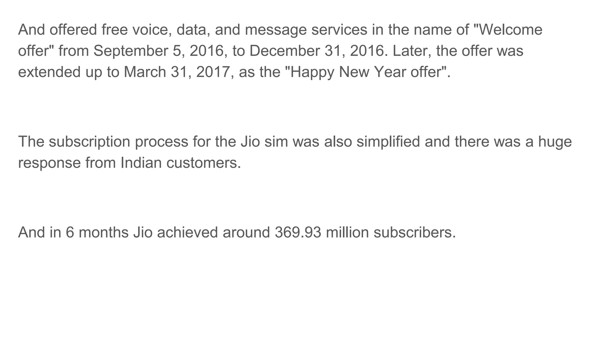 Evolution of reliance Jio infocomm Ltd. | PPT