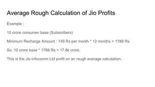 Evolution of reliance Jio infocomm Ltd. | PPT
