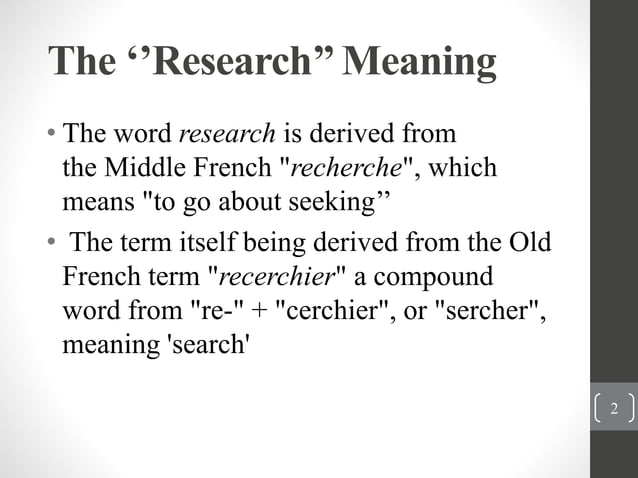 Evolution of research | PPTX | Science