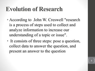 Evolution of research | PPTX