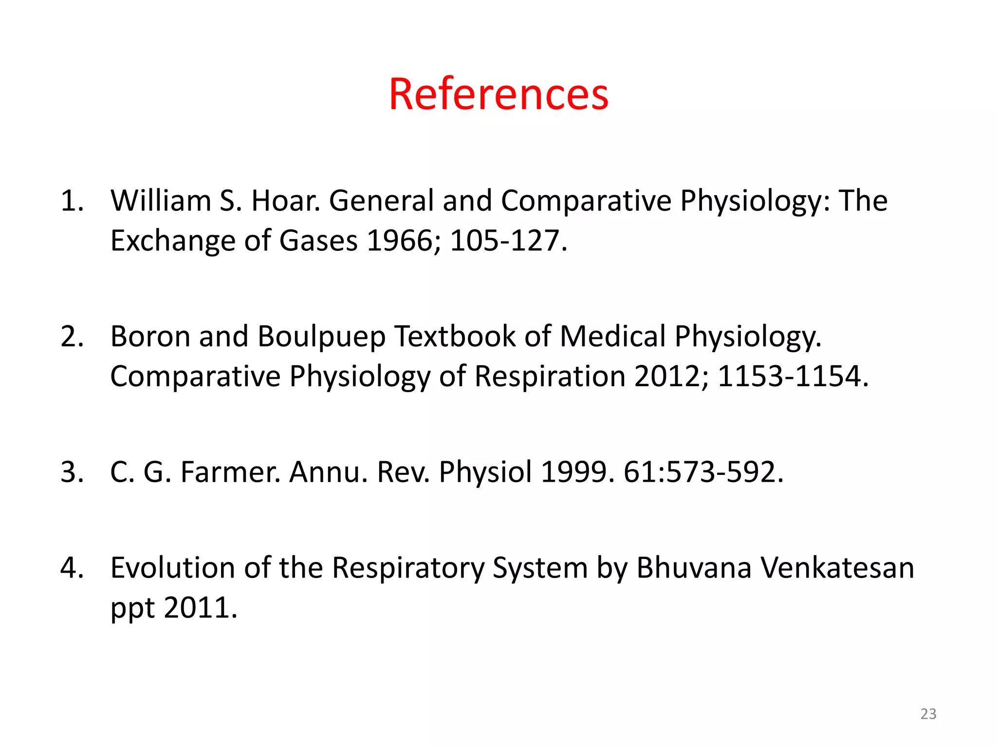 EVOLUTION OF RESPIRATORY SYSTEM | PPTX