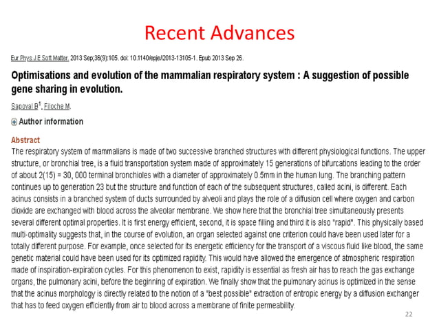 EVOLUTION OF RESPIRATORY SYSTEM | PPTX | Lung and Respiratory Health ...